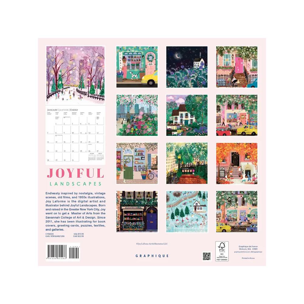 Graphique 2024 Calendar Joyful Landscapes